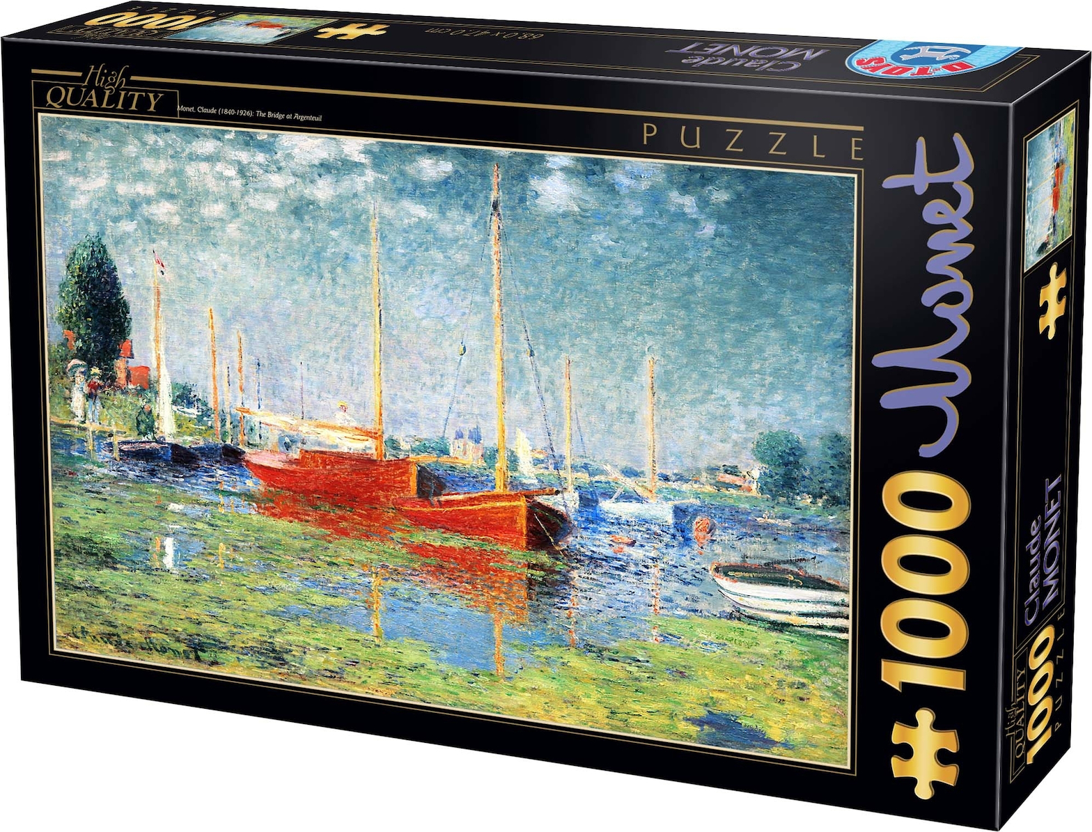 Claude Monet Red Boats at Argenteuil 1000pcs (67548-04) D-Toys - Game Show